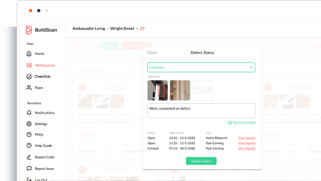 BuildScan | Defect Management & Snagging App | Home